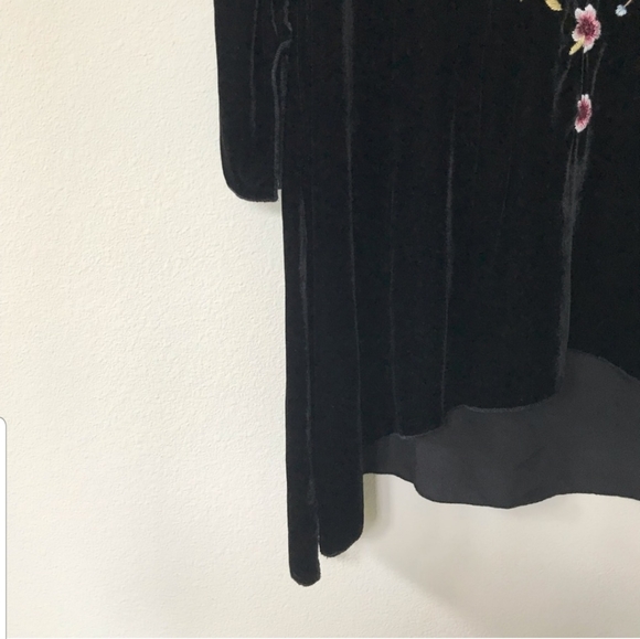 Johnny Was | Tops | Johnny Was Velvet Embroidered Tunic | Poshmark